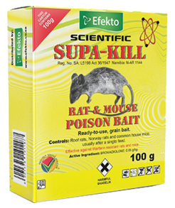 Efekto Scientific Supa-Kill Rat Poison Bait 100g – Gardenvale
